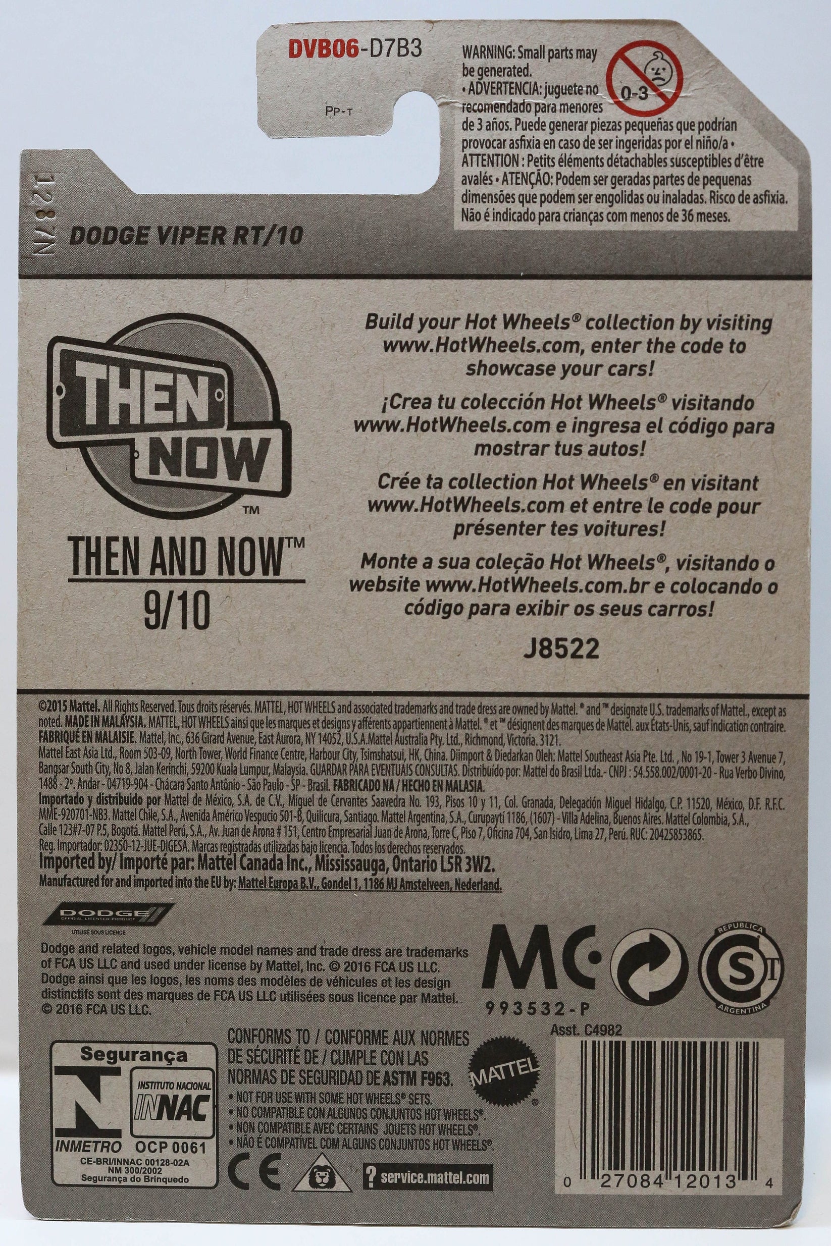 Hot Wheels Dodge Viper RT/10 HW Then and Now DVB06 - Plus (+) a Bonus ...